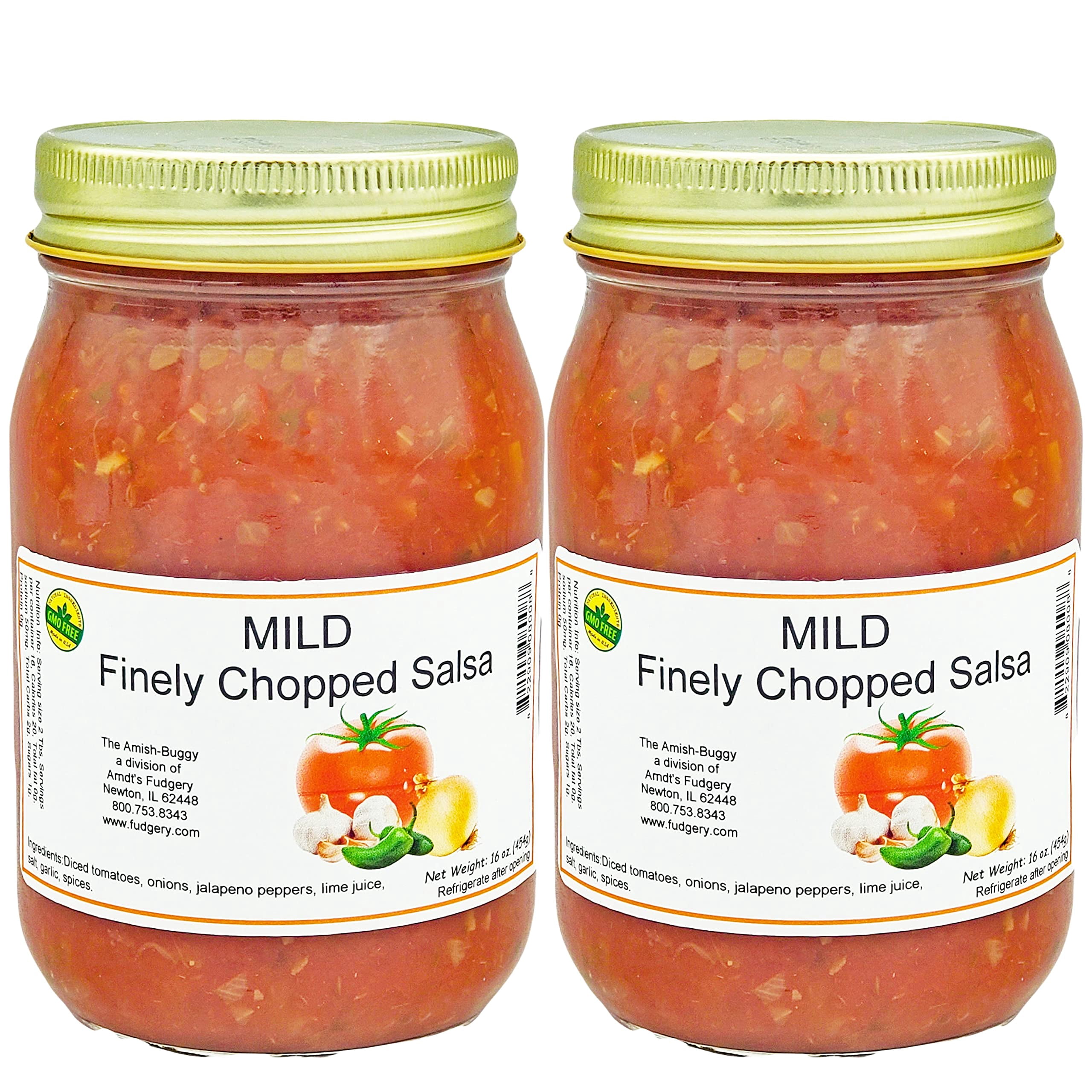 Amish Salsa Mild Finely Chopped - 2-16 Oz Jars - Walmart.com