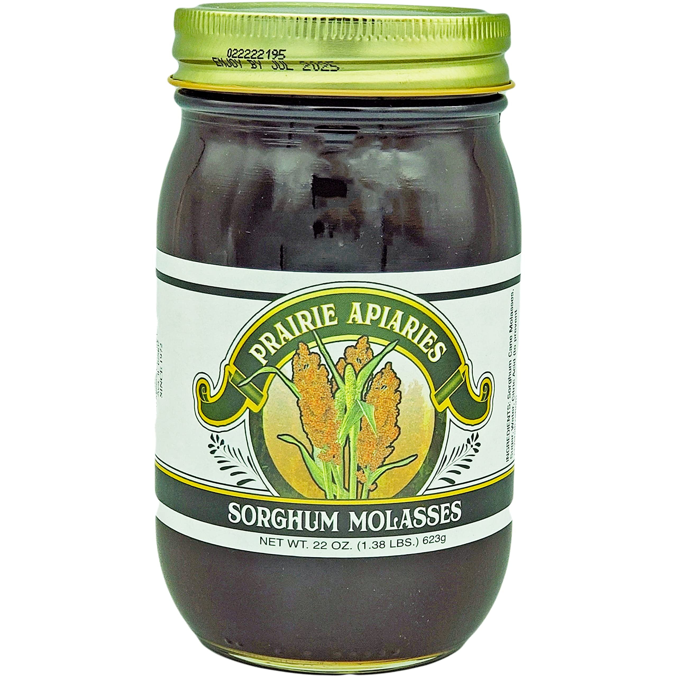 Amish Sorghum Molasses Two 22 Oz Jars