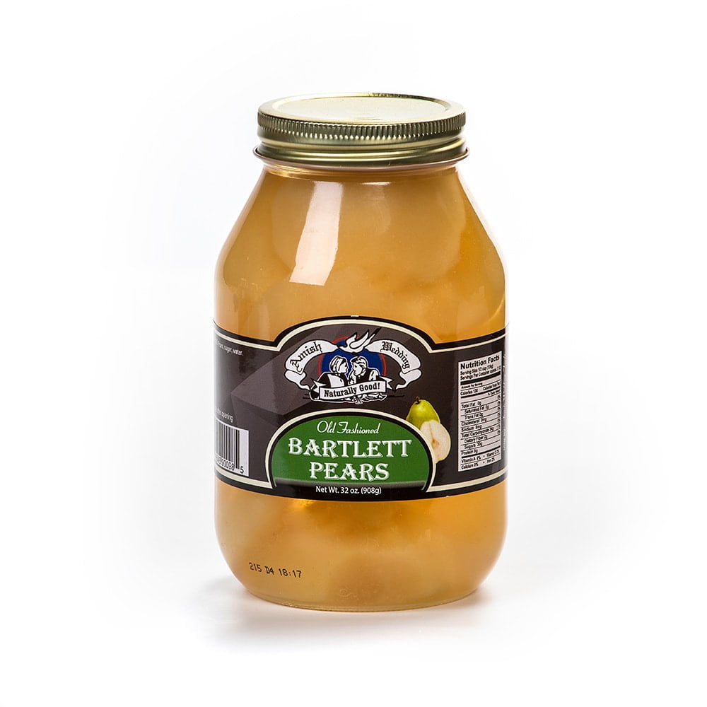 Amish Wedding All Natural Old Fashioned Bartlett Pears, 32 oz jar ...