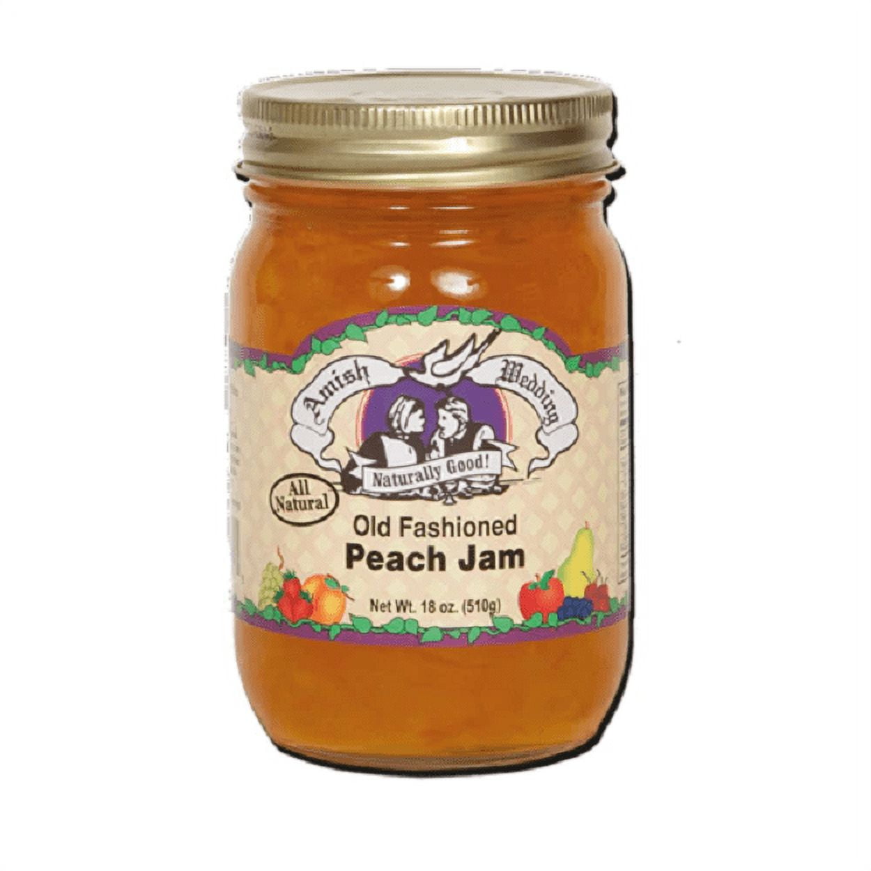 Amish Wedding Foods Peach Jam, 18 oz. Jars, 3-Pack - Walmart.com