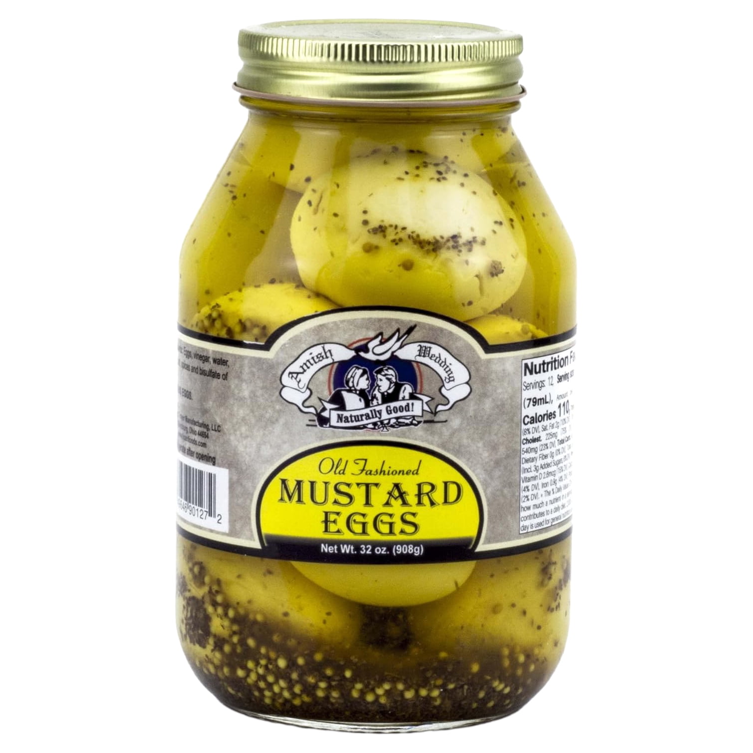 Amish Wedding Foods, Pickled Mustard Eggs, 32 oz jar - Walmart.com