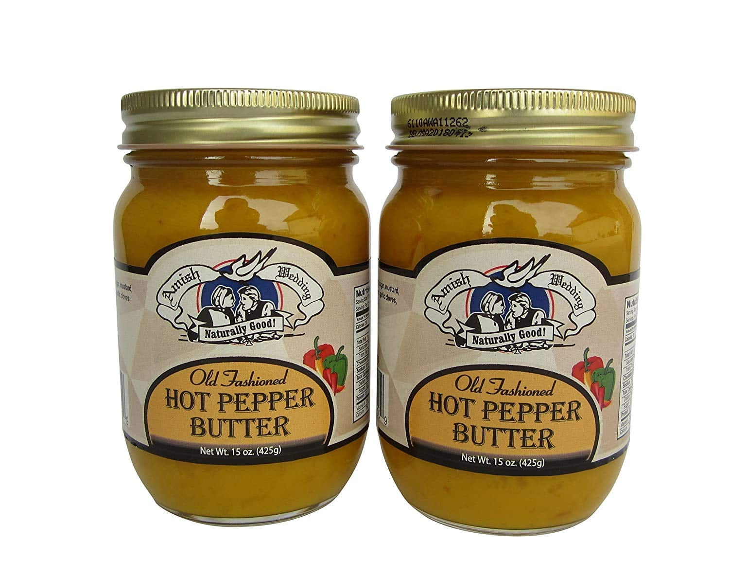 Amish Wedding Old Fashioned Hot Pepper Butter, 2-Pack 15 oz. (425g ...