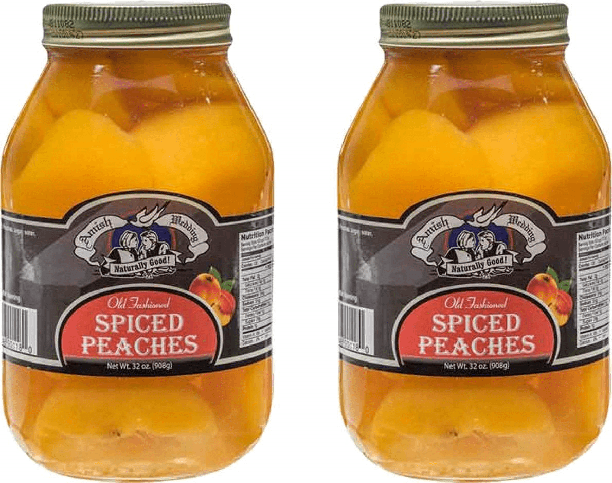 Amish Wedding Natural and Preserved Free Old Fashioned Spiced Peach ...