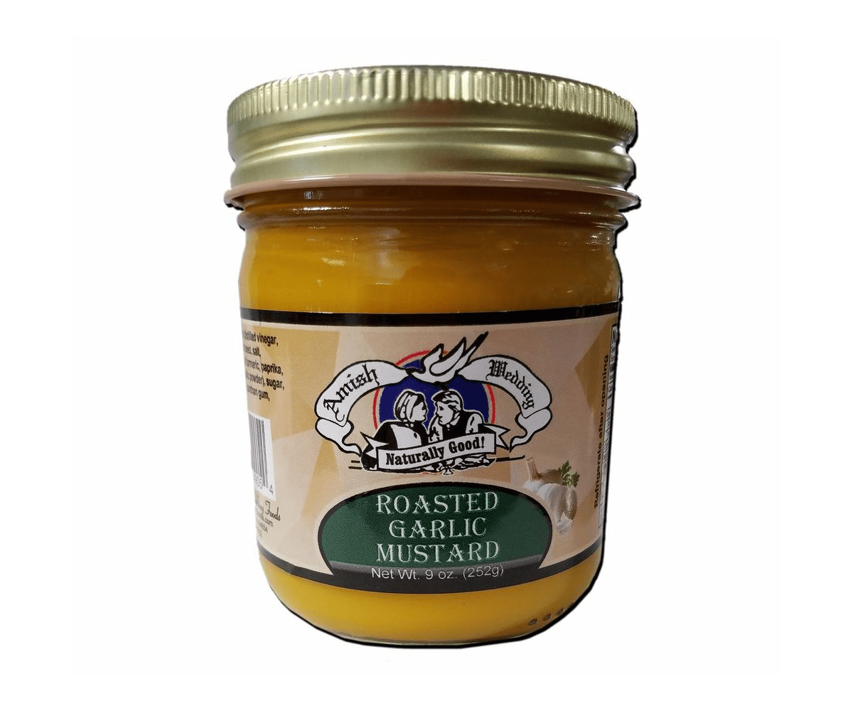 Amish Wedding Roasted Garlic Mustard, 2-Pack 9 Ounce Jars - Walmart.com