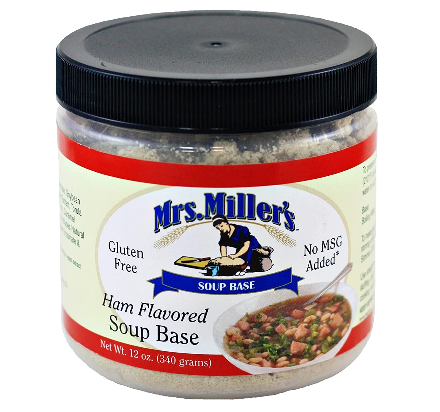 AmishTastes Mrs. Miller Gluten-Free Ham Soup Base, No MSG, 12 oz. Pack ...