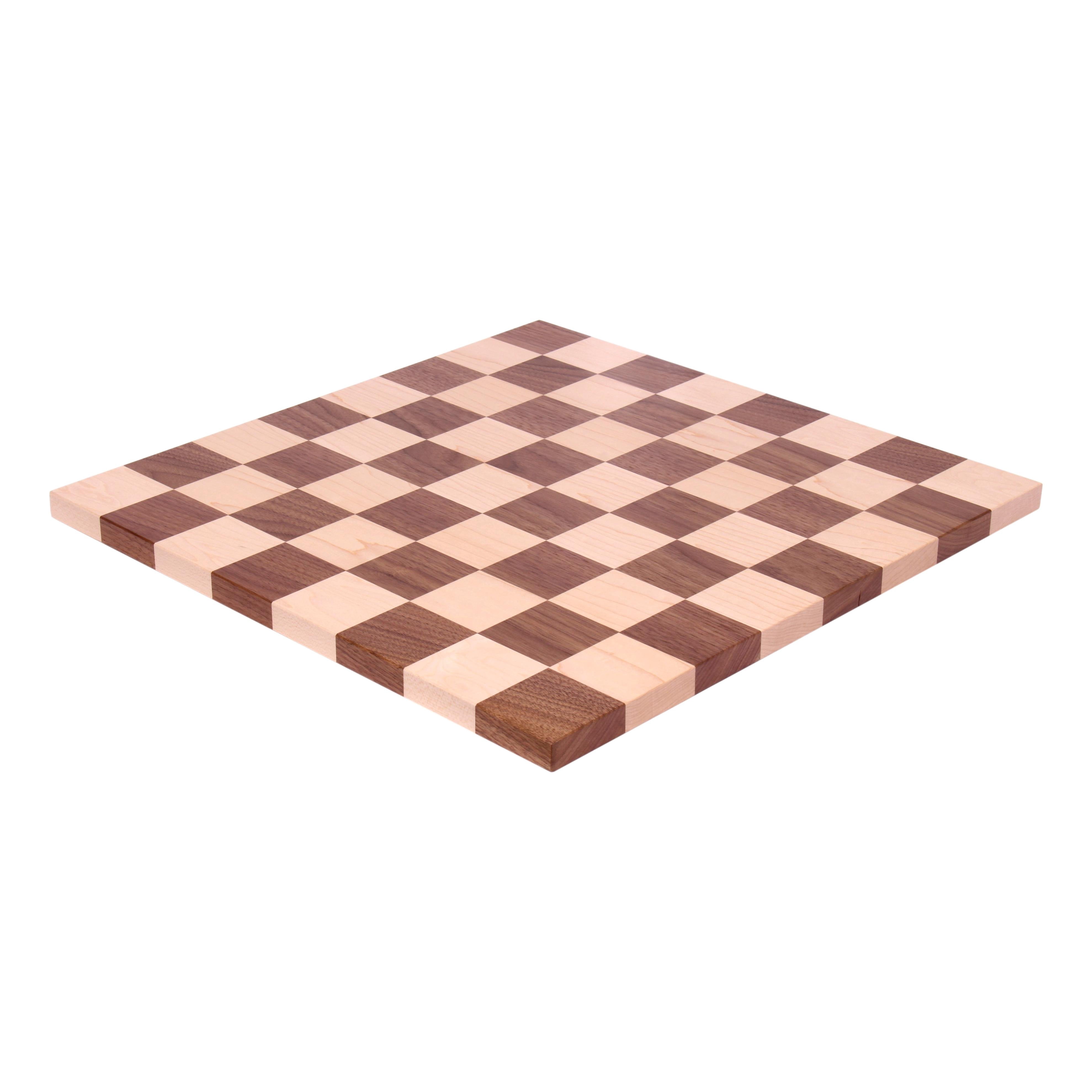 AmishToyBox.com Amish Made Maple/Walnut Hardwood 18" Chess and Checkers ...