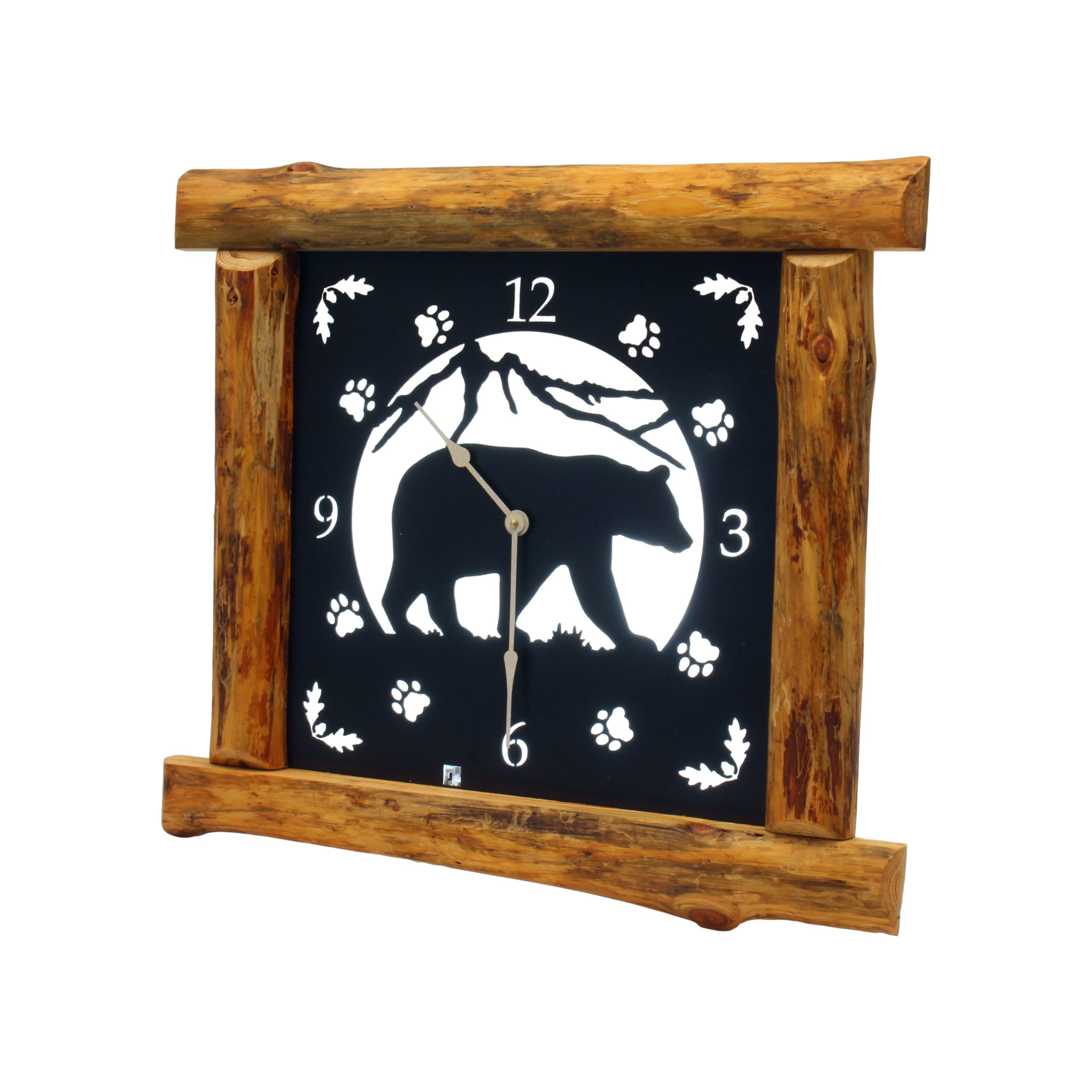 AmishToyBox.com Large Rustic Wall Clock with 16" Analog Display, with ...