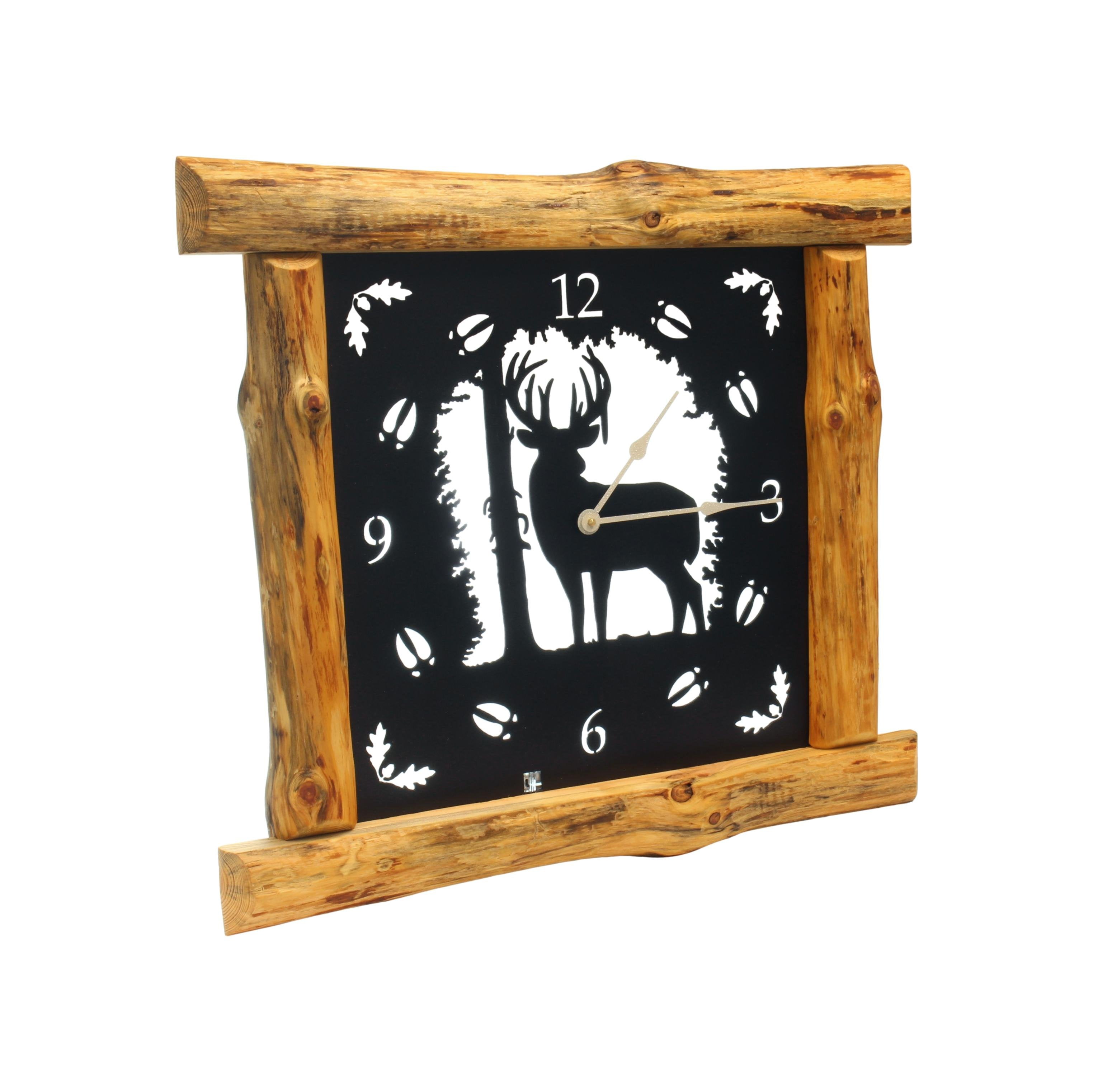 AmishToyBox.com Large Rustic Wall Clock with 16" Analog Display, with ...