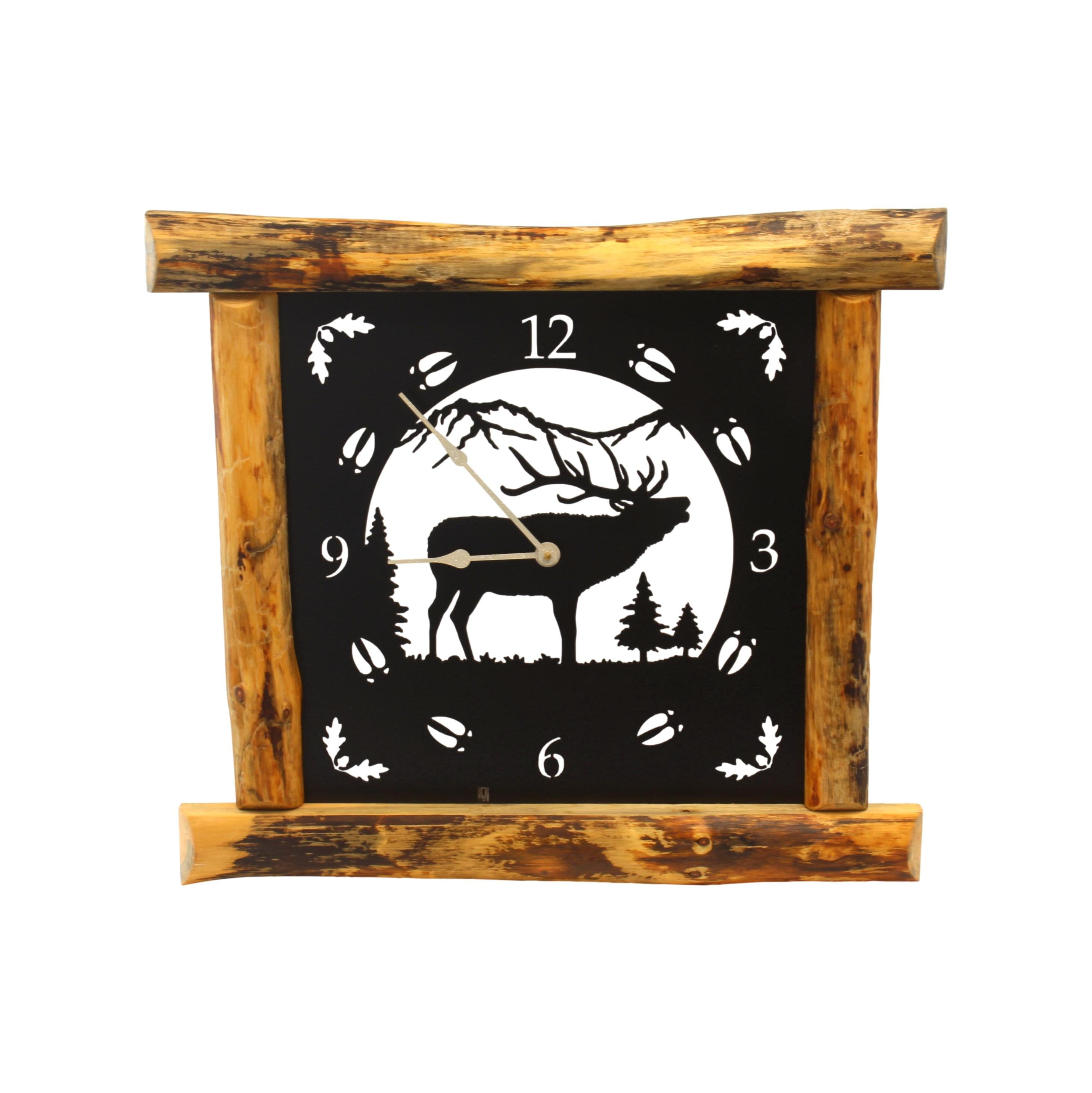 AmishToyBox.com Large Rustic Wall Clock with 16" Analog Display, with ...