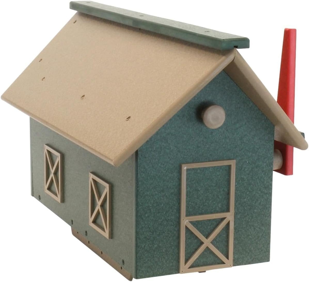 AmishToyBox.com Mailbox, Post Mount, Made with Weather-Proof Poly ...