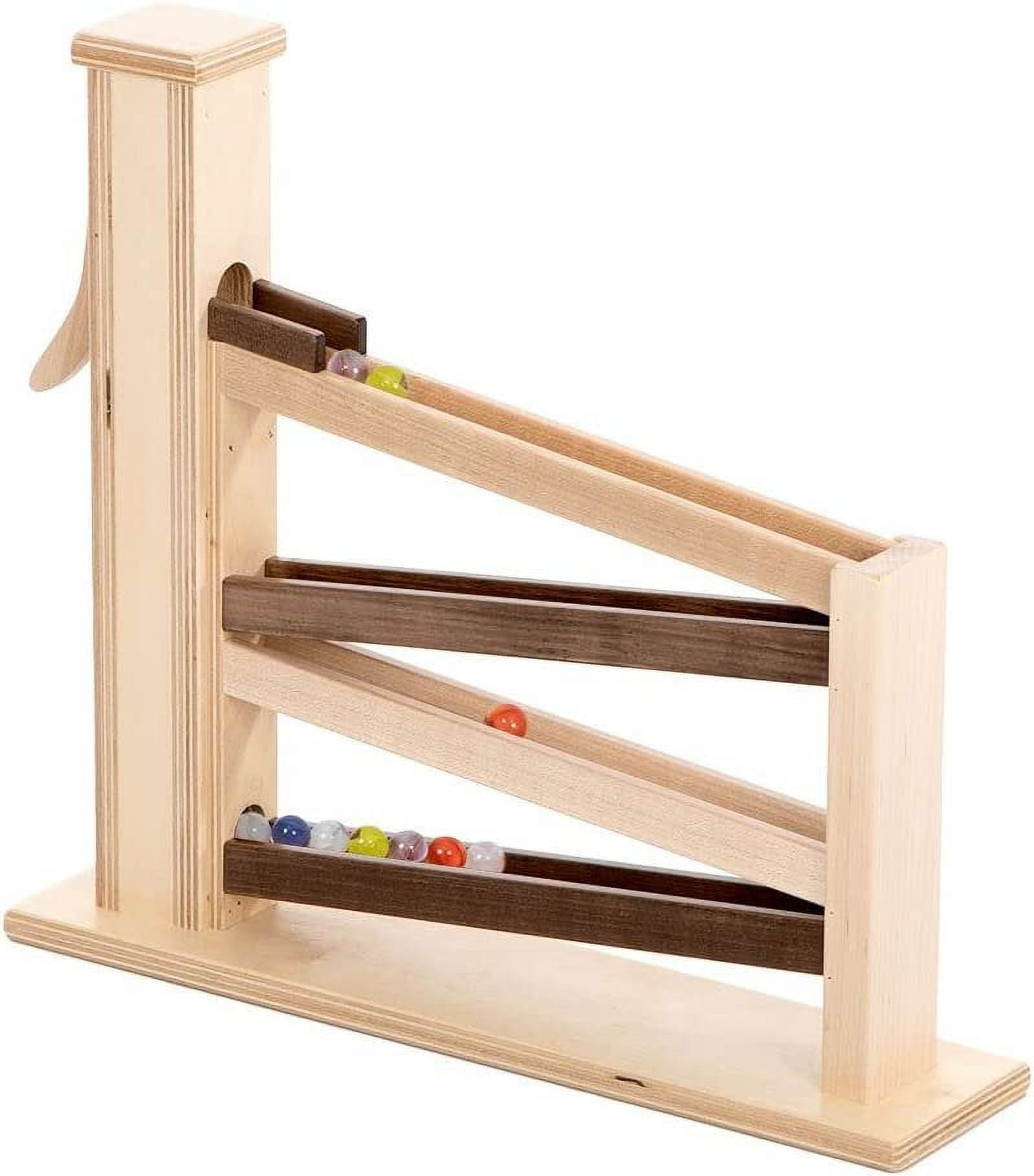 AmishToyBox.com Marble Pump Wooden Toy - Pack of Marbles Included ...