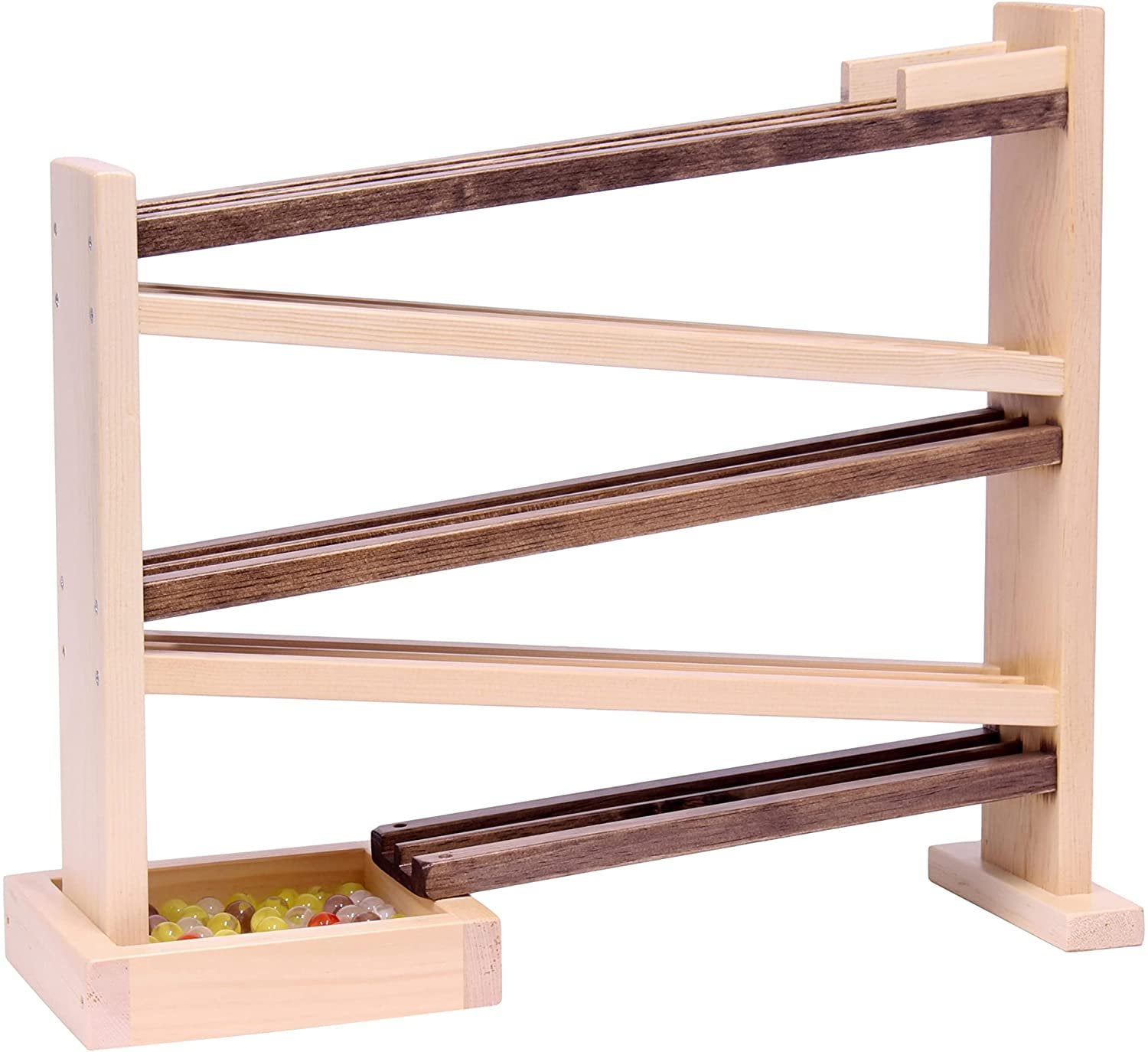 AmishToyBox.com Marble Roller Racetrack Wooden Toy - CPSIA-Approved ...