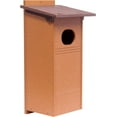 AmishToyBox.com Post-Mount Wood Duck House Box, Eco-Friendly Poly ...