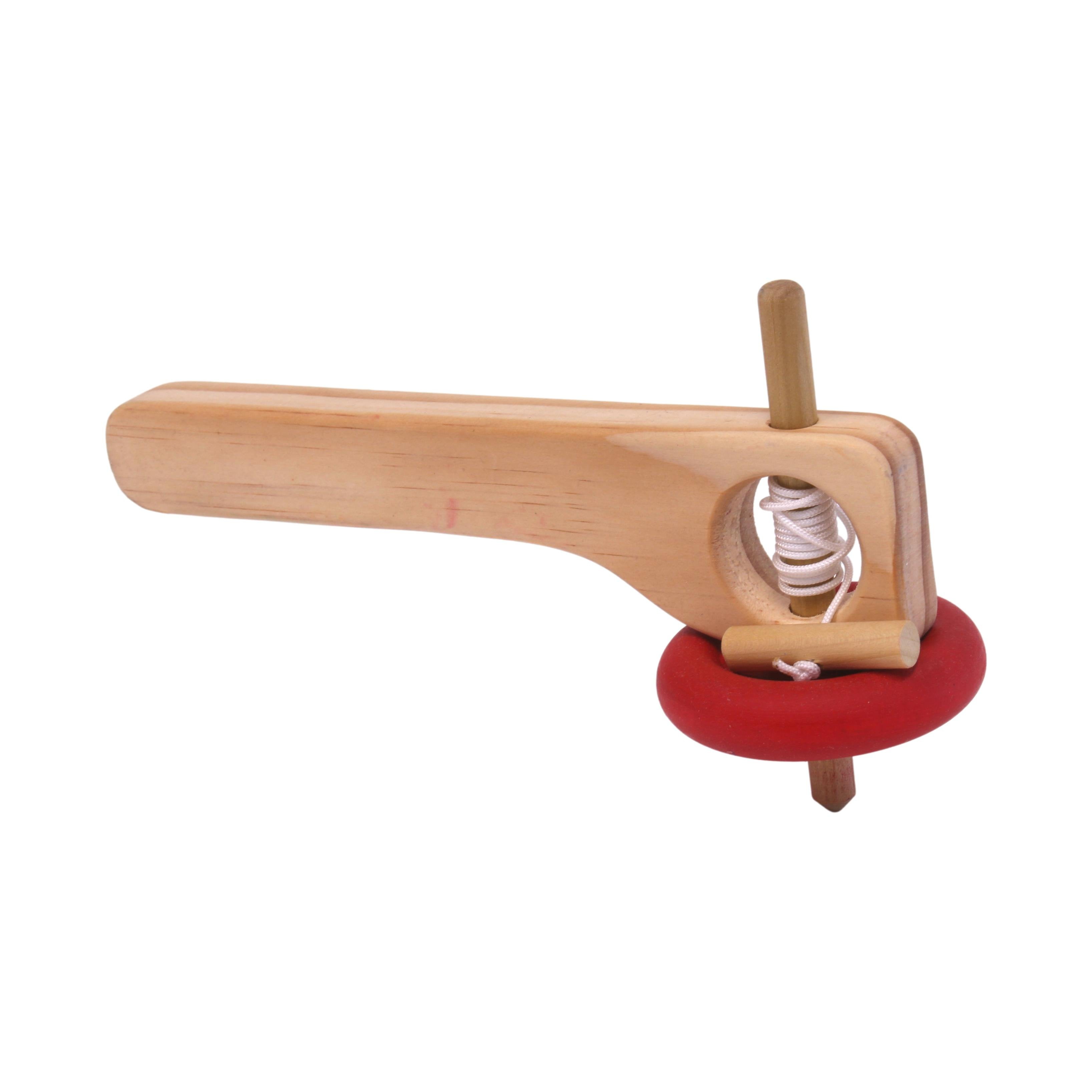 AmishToyBox.com Spinning Wooden Top Toy, Old-Fashioned, Amish-Made, Red - Walmart.com