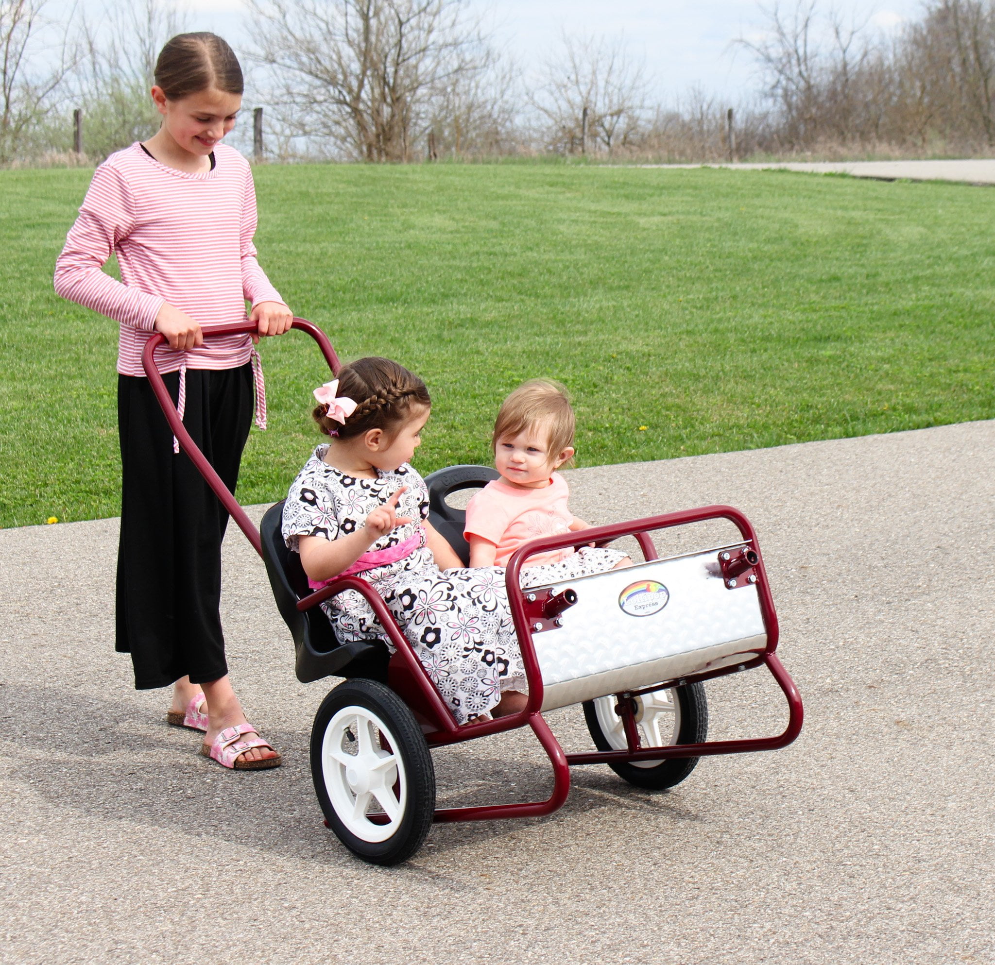 AmishToyBx.com Children's Push-Pull Express Cart, Trailer, Convertible ...