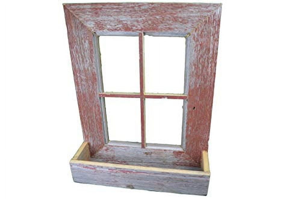 AmishWares, Collectible Handmade Barn Wood Window Frame Flower Box ...