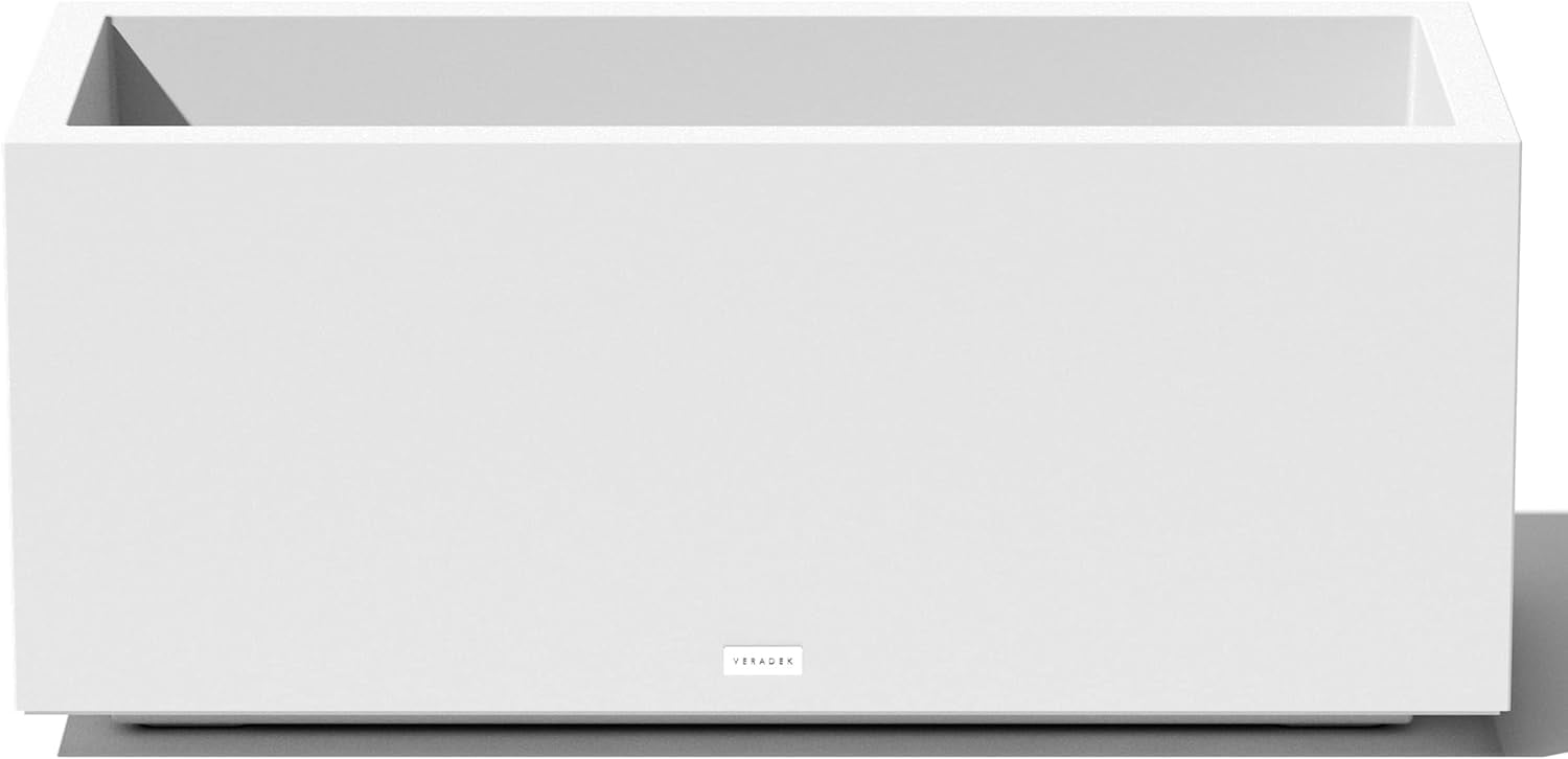 Amissz Block Series Long Box Planter - Large Rectangular Planter for ...
