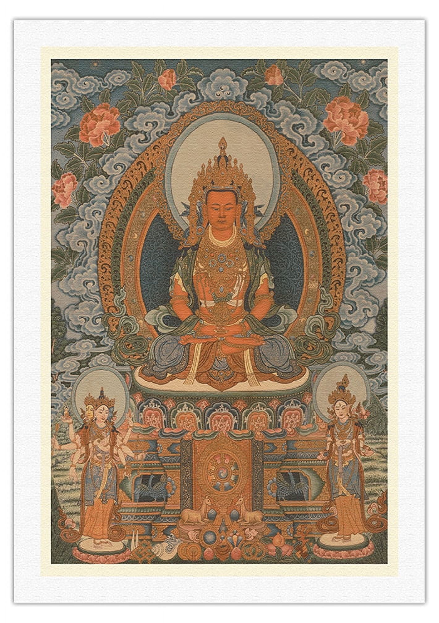 Amitayus (Amitabha) - Buddha of Limitless Life - Vintage Tibetan ...