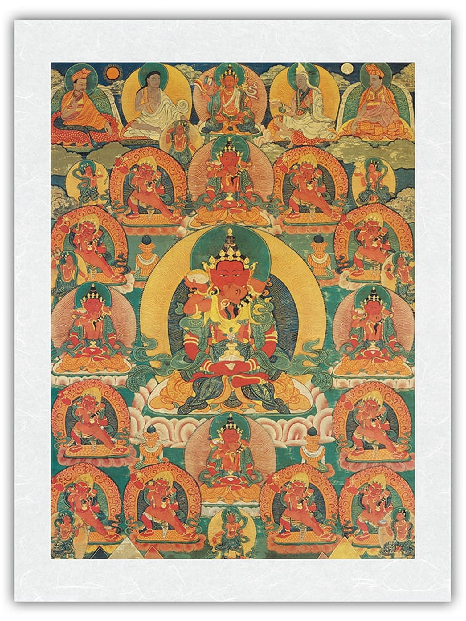 Amitayus - The Lord of Limitless Life - Vintage Tibetan Thangka ...