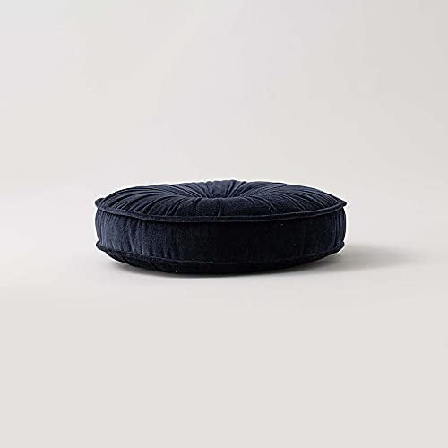 Amitra Filled Round Cushion 40 x 40 x 8 cm Velvet with Ployester Filler ...