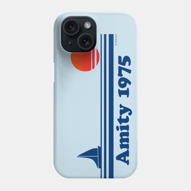 Amity 1975 Retro Shark Movie Graphic Protective Cover for iPhone 11–17 ...