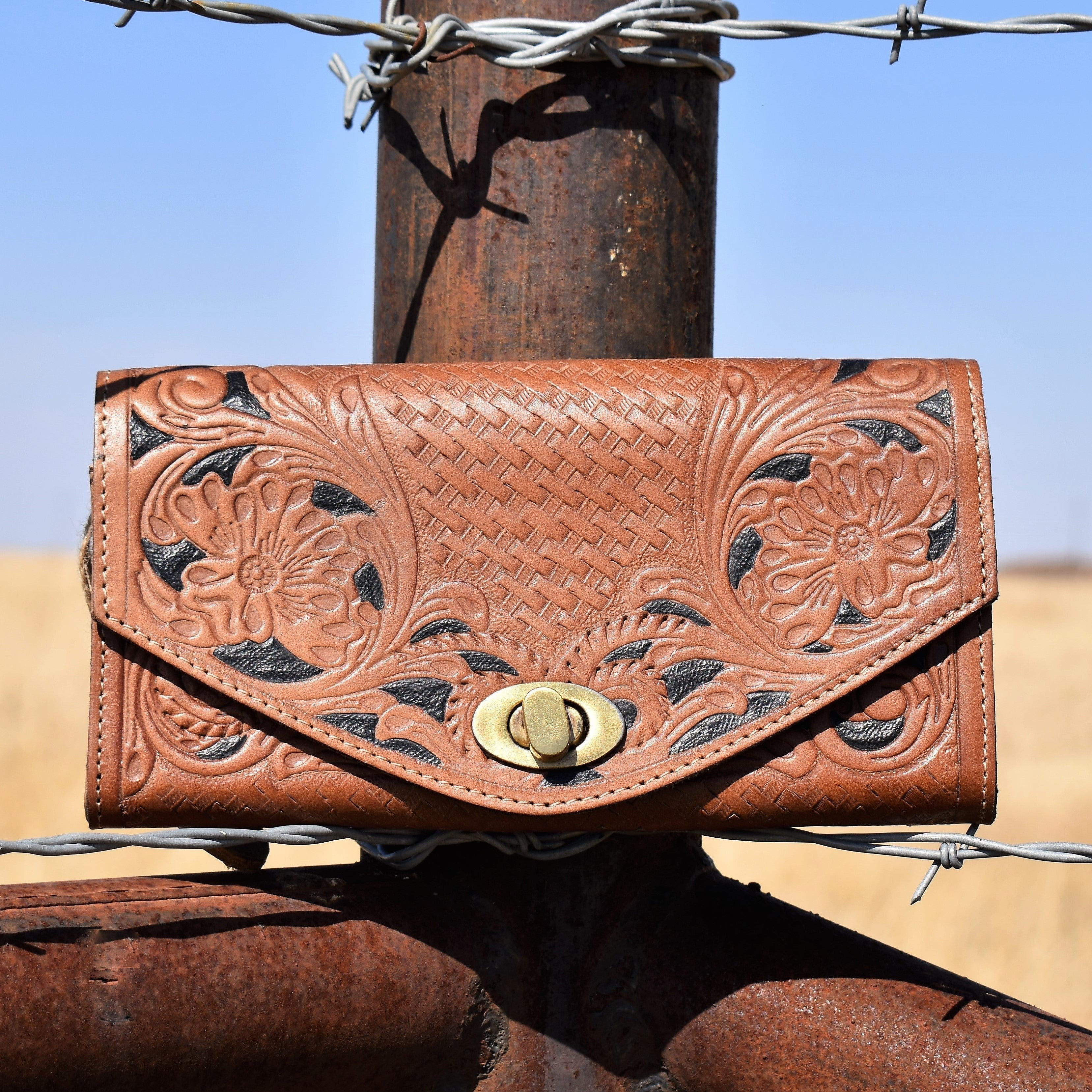 Amity Embossed Leather Wallet - Walmart.com