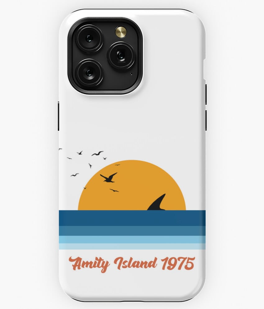 Amity Island Jaws 1975 Movie Location Sign A11830 Phone Case for iPhone ...