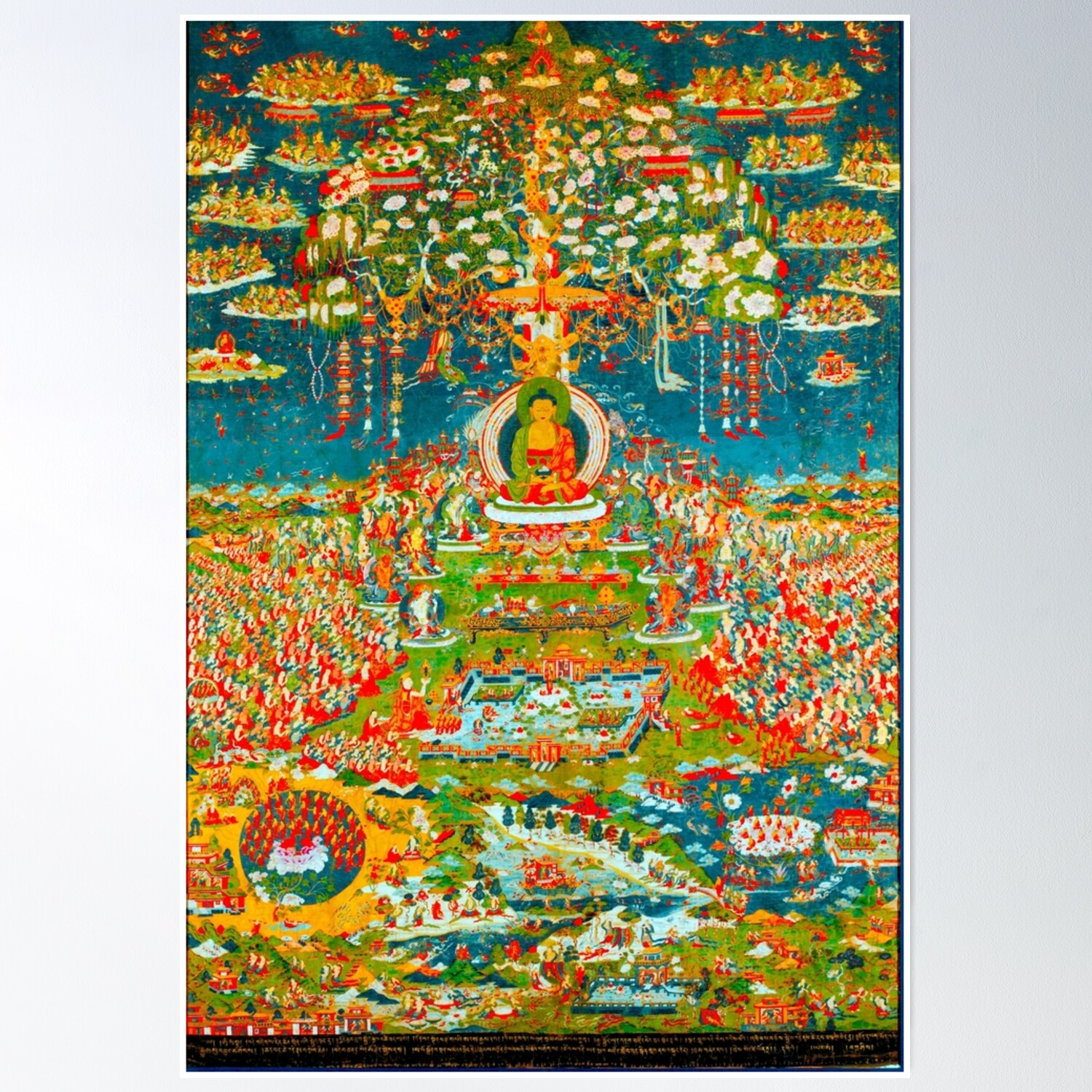 Amityaus Buddha Poster Wall Art, Modern Wall Decor, 16x24 UNFRAMED ...