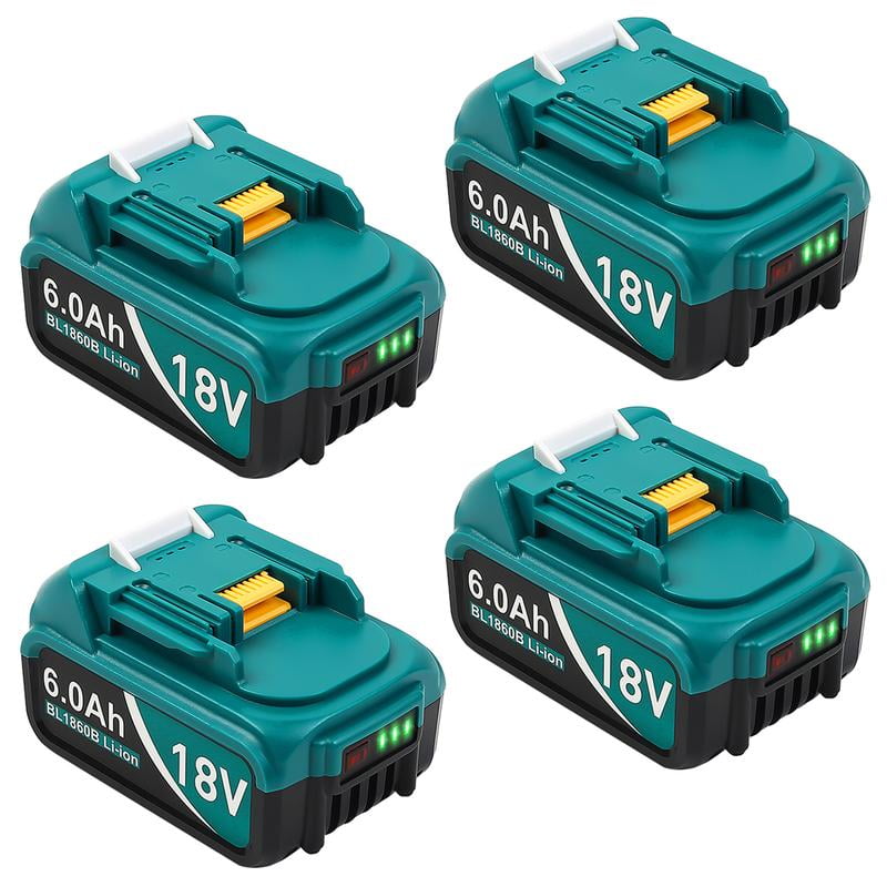 Amityke 2Pack 6.0Ah Replacement for Makita 18V Battery Upgrade Version, Compatible with Makita ...