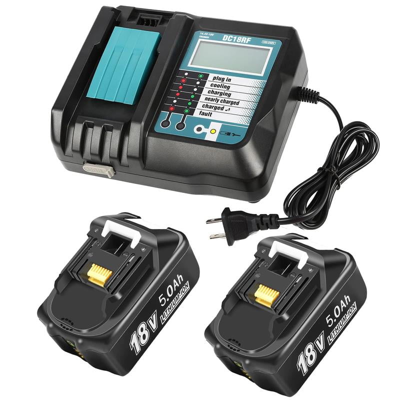 Amityke 2Pack 6.0Ah Replacement for Makita 18V Battery Upgrade Version, Compatible with Makita ...