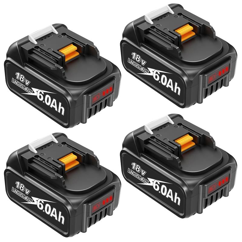 Amityke 2Pack 6.0Ah Replacement for Makita 18V Battery Upgrade Version, Compatible with Makita ...
