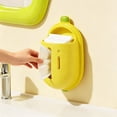 Amketima Banana Shaped Wall Mounted Tissue Box Waterproof Suction Cup ...