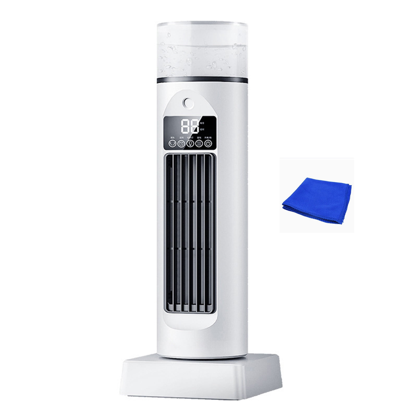 Amketima Bladeless Spray Fan Desktop Mist Fan Tower Fan USB Powered ...