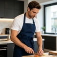 Amketima Chef Apron Long Ties Water Resistant Adjustable Neck Kitchen ...