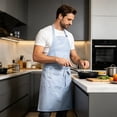 Amketima Chef Apron Long Ties Water Resistant Adjustable Neck Kitchen ...