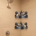 Amketima Corner Shower Shelf with Suction Cup No Drill Bathroom ...