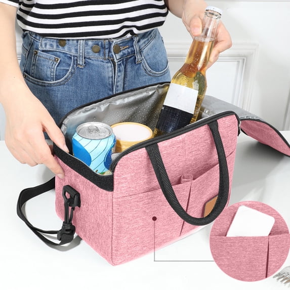 Amketima Oxford Cloth Insulated Lunch Bag Thermal Cooler Tote,9.7x5.7x7 ...