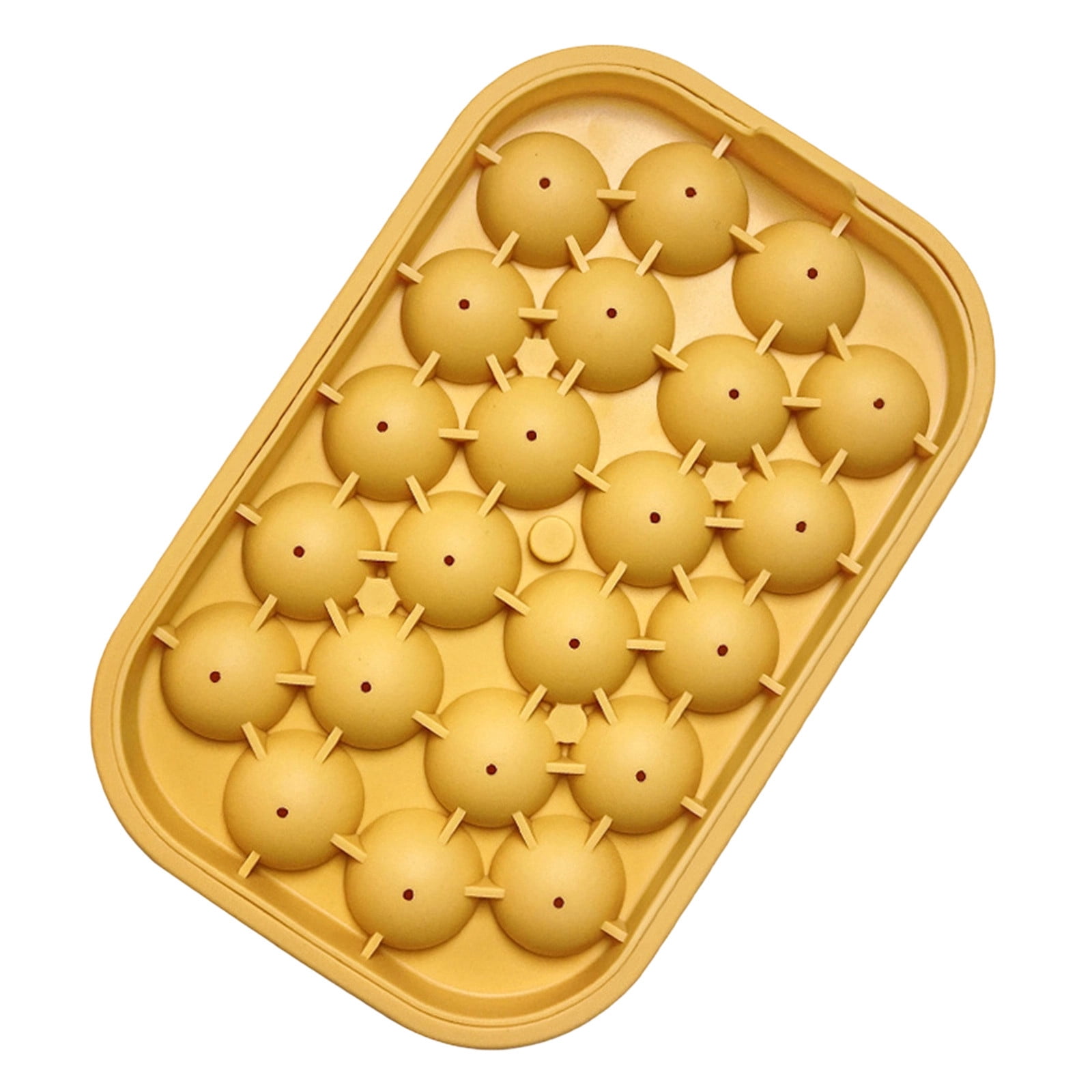 Amketima Silicone Ice Ball Mold Easy Release Stackable Ice Maker for ...