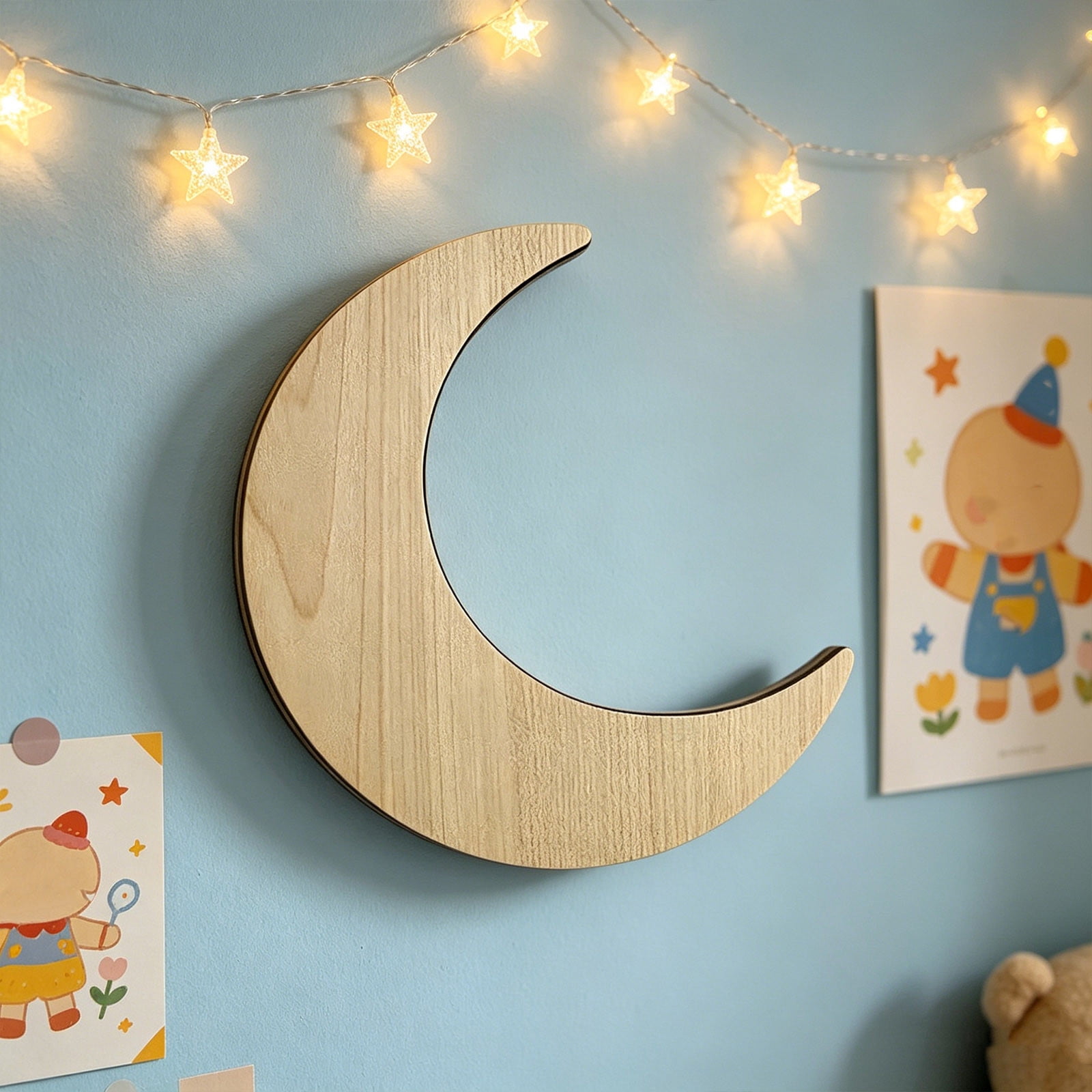 Amketima Wooden Wall Decals for Room Decor Bedroom Wall Stickers ...