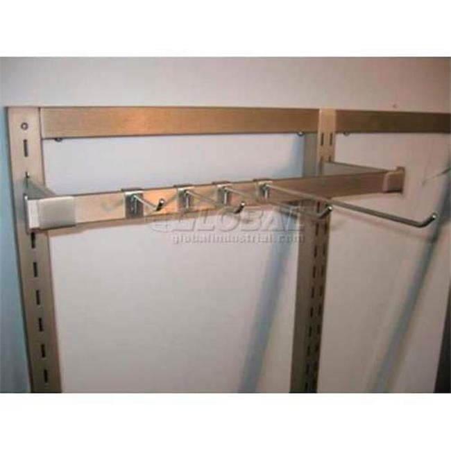 Amko Displays B1224206 9 in. Hangrail Hook for Slotted Wall - Satin ...
