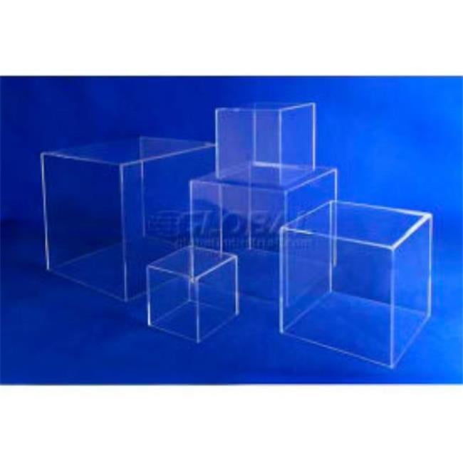 Amko Displays B1224176 Acrylic 5 Sided Cubes - 8 x 8 x 8 in. - 0.187 in ...