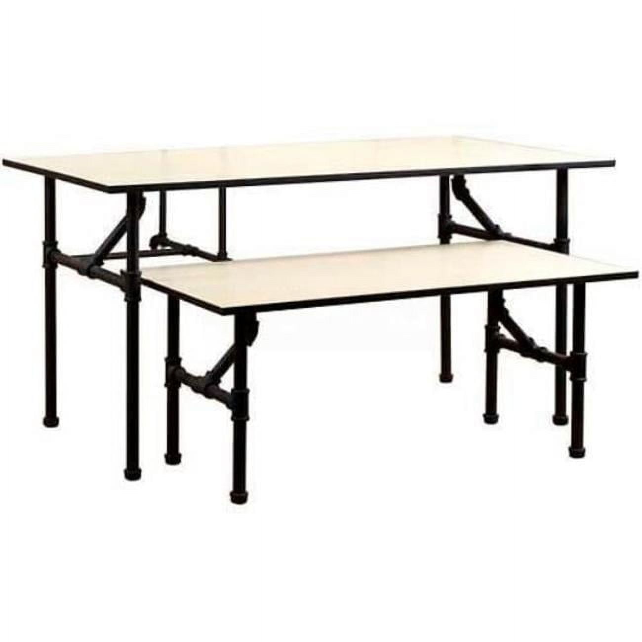 Amko Displays B1224133 Nesting Pipe Rack Table - Black - Large - 60 x ...