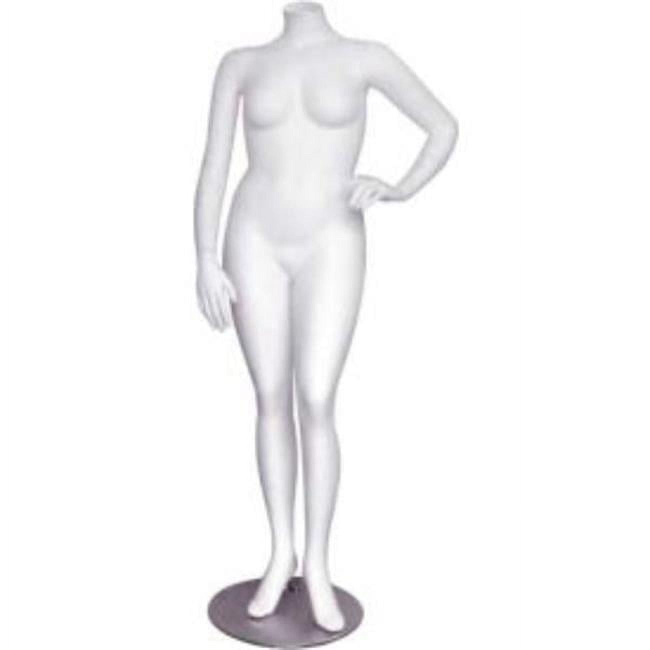 Amko Displays B1619956 Female Mannequin - Full Figure - Headless - Left Arm on Hip - Left Leg ...