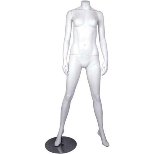 Amko Displays B1620088 Female Mannequin - Headless - Hands by Side - Legs Apart - Matte ...