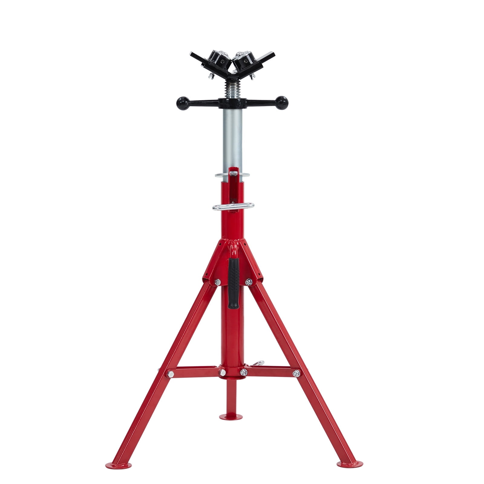 Amkui 4 Balls Transfer V Head Pipe Stand 2500 LBS, Pipe Jack Stands ...