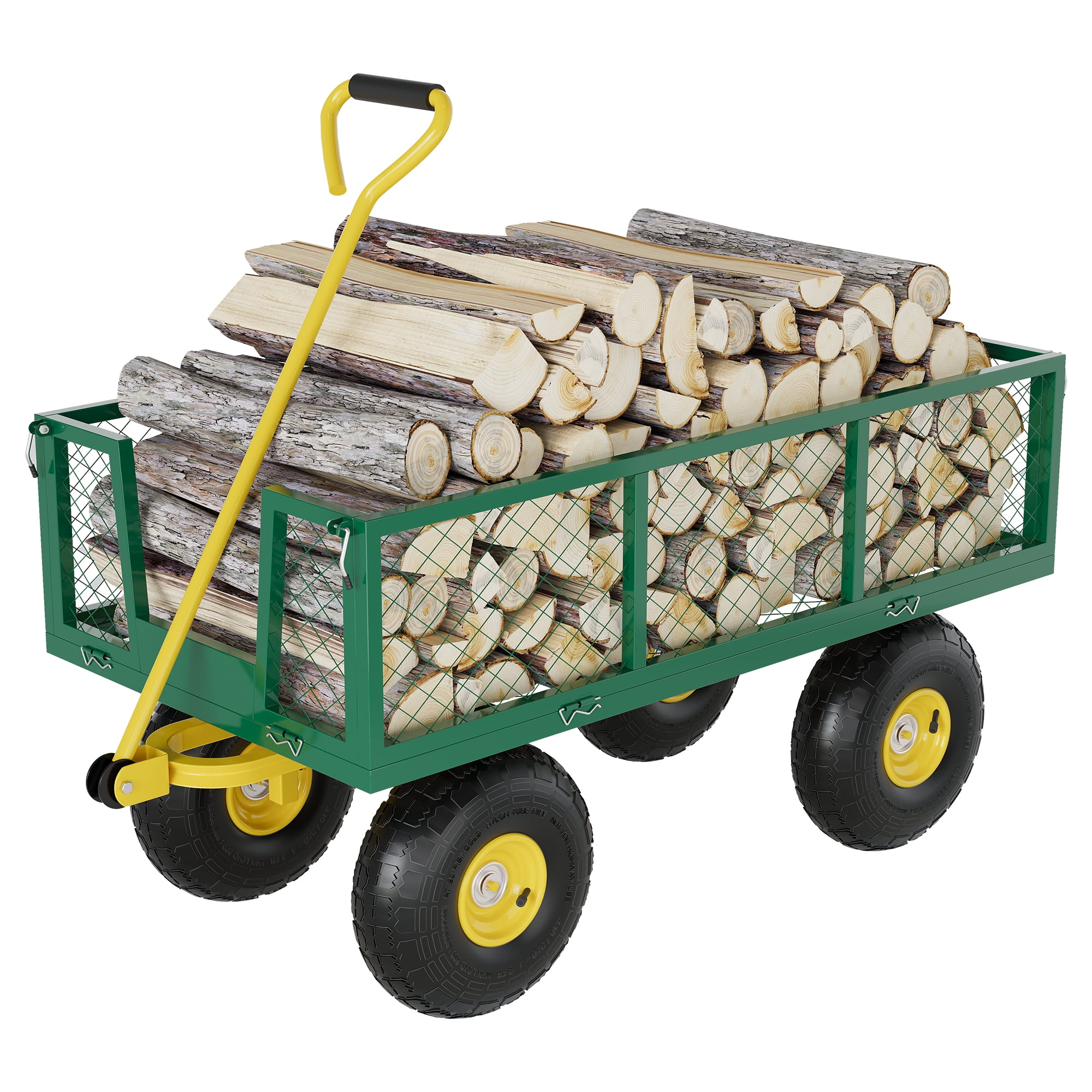 Amkui Heavy Duty Steel Garden Cart 500/900/1200 Lb Capacity, Utility ...
