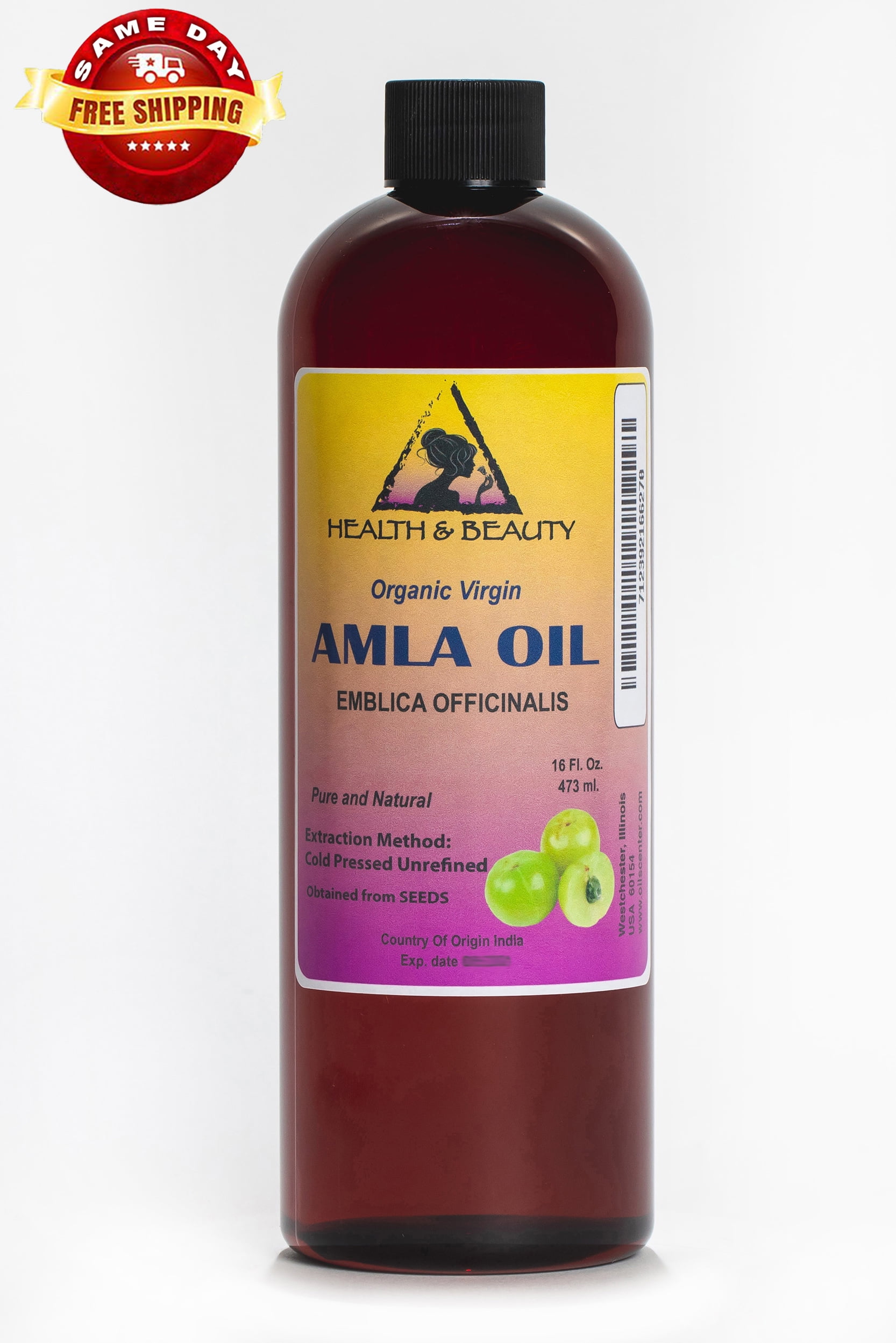 Amla / Gooseberry Seed Oil Unrefined Organic Virgin Cold Pressed 100% ...