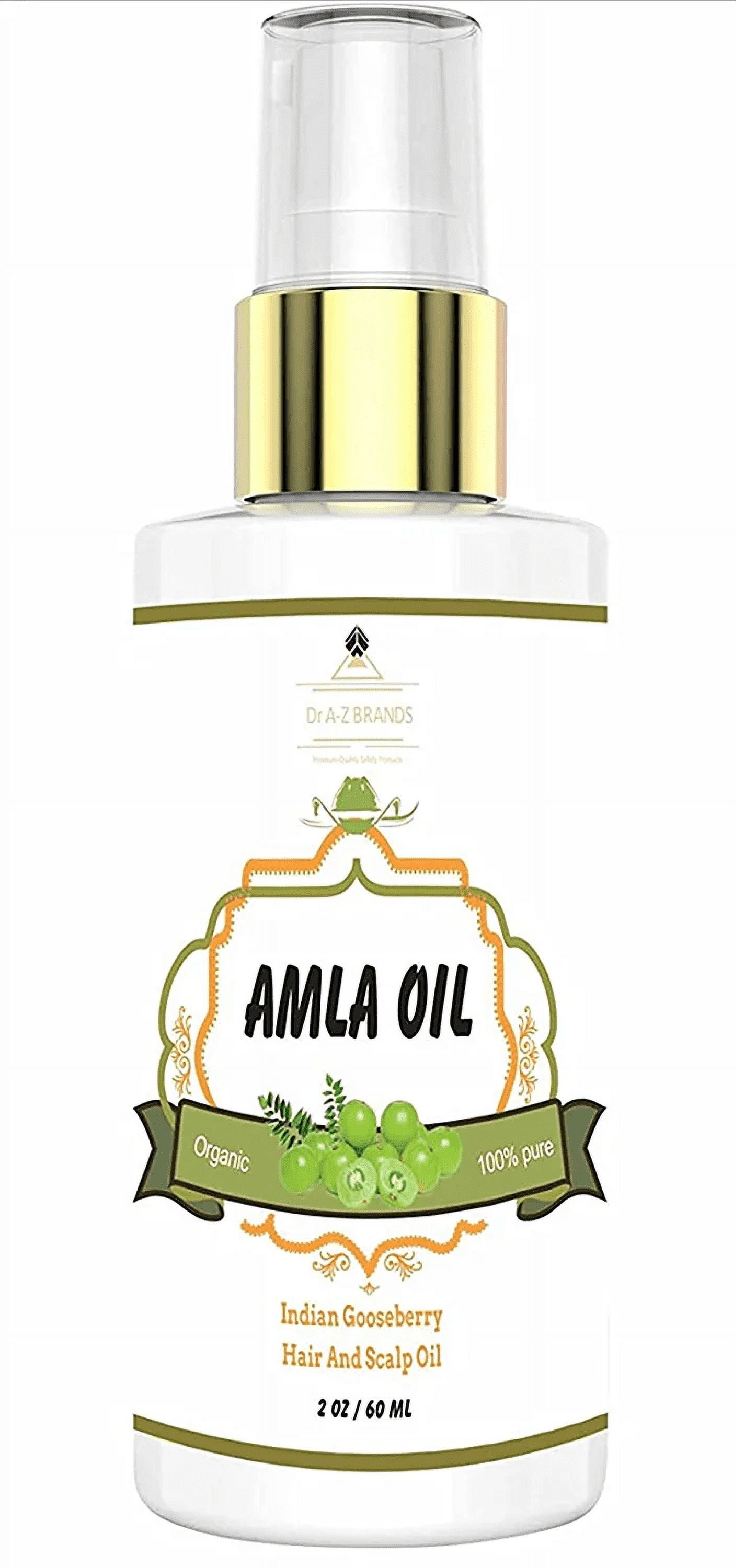 Amla Hair Oil - Indian Gooseberry Hair Oil , 100% Pure Organic Amla Fruit oil Hair & Scalp Oil ...