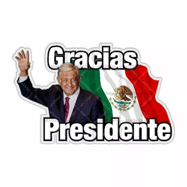 Amlo Adios Gracias Presidente Amlito Lopez Obrador Mexico Sticker Phone ...