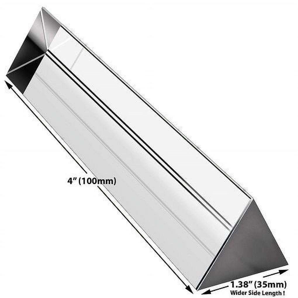Amlong Crystal 4 inch Optical Glass Equilateral Prism, Set of 5 ...